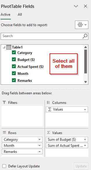 How To Show Actual Value Not Sum In Excel Pivot Table Excel Insider