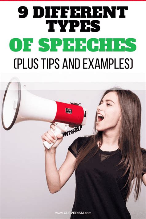 9 Different Types Of Speeches Plus Tips And Examples Cleverism