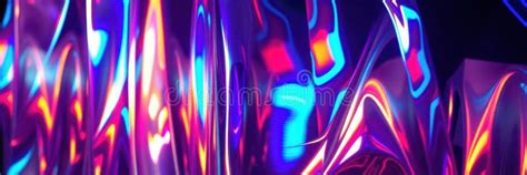 Colorful Abstract Light Reflections Creating A Vibrant And Dynamic Visual Display In A Dark