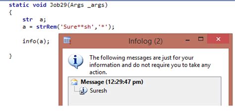 Sharing The Knowledge Remove Special Characters Using X In AX
