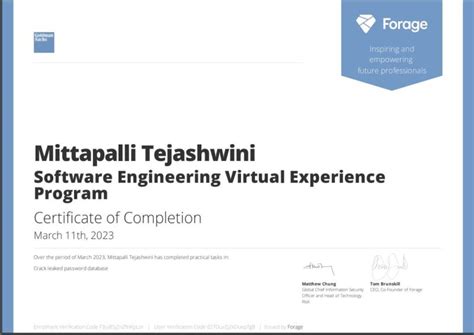 Tejashwini Mittapalli On Linkedin Forage Goldmansachs