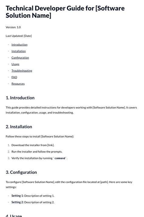 Technical Documentation Templates Collaborative Docs For Teams