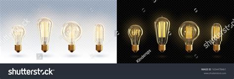 와이어에 매달려 있는 벡터 빛나는 램프투명한 스톡 벡터로열티 프리 1654478461 Shutterstock