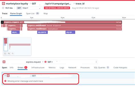 Nodejs Datadog Error Tracing Tab Is Always Disabled Stack Overflow