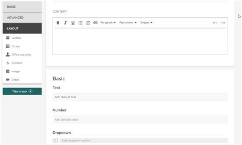 Layout Field Settings Openforms Help Center