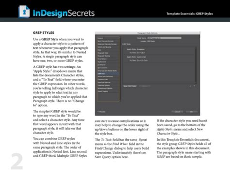 Indesign Template Essentials Grep Styles Creativepro Network
