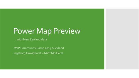 Ppt Power Map Preview Powerpoint Presentation Free Download Id