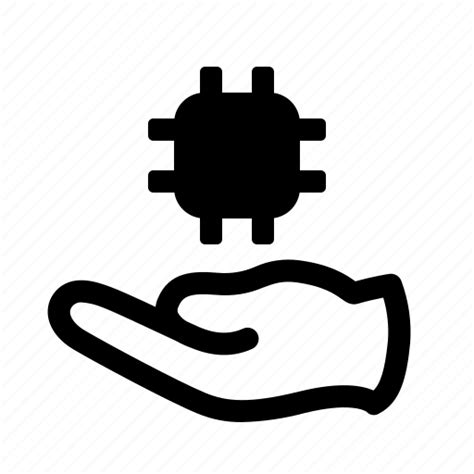 Ai Hand Chip Compute Engine Cpu Processor Icon Download On Iconfinder