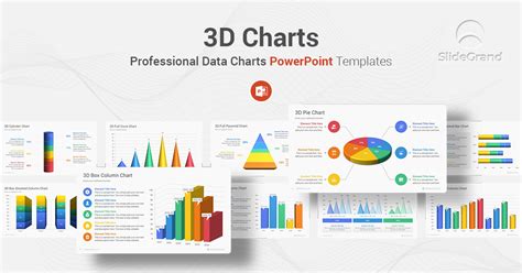 D Charts PowerPoint Template Designs SlideGrand