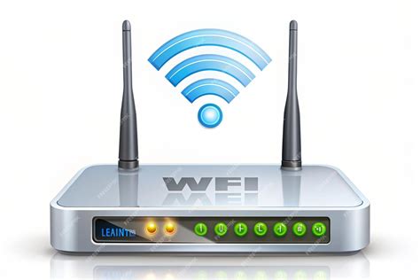 3d Internet Wifi Router Isolated On White Background Wireless Modem Wifi Can Be Used For Many