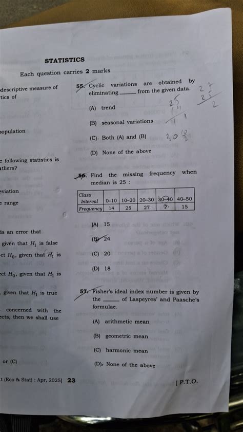 Find The Missing Frequency When The Median Is 25 Class Interval 0 1