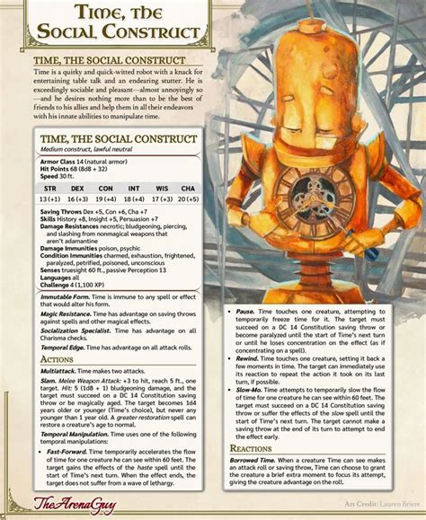 Myths And Monsters Dnd Monsters Dungeons And Dragons Game Dungeons And Dragons Homebrew Robot