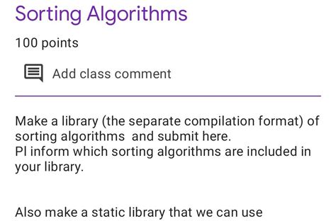 Solved Make A Library The Separate Compilation Format Of