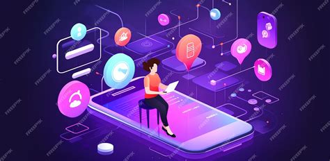 Premium Ai Image A Female Skilled Mobile App Developer Specializing