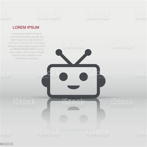 평면 스타일에 귀여운 로봇 Chatbot 아이콘입니다 화이트에 봇 연산자 벡터 일러스트 레이 션 배경 고립 스마트 Chatbot 캐릭터 비즈니스 개념입니다 생성형 인공지능에