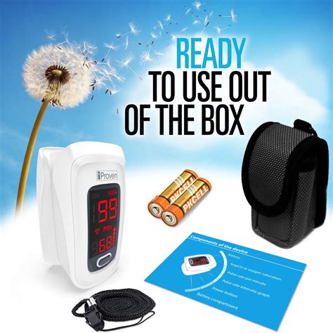 Buy Iproven Finger Pulse Oximeter Health Monitor Blood Oxygen Meter