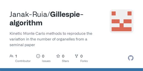 github janak ruia gillespie algorithm kinetic monte carlo methods to reproduce the variation