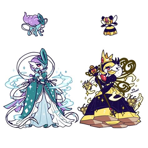 Gardevoir Suicune Combee And Vespiquen Pokemon Drawn By Mamobot Danbooru