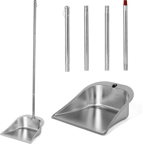 Large Size Heavy Duty Dustpan With Long Handle Voowo 43 Stainless
