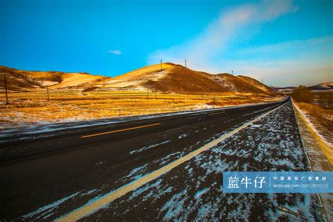 公路美景 蓝牛仔影像 中国原创广告影像素材
