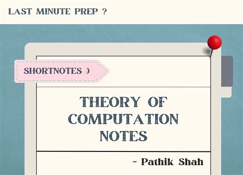 Github Pathik455theoryofcomputationnotes Theory Of Computation Notes
