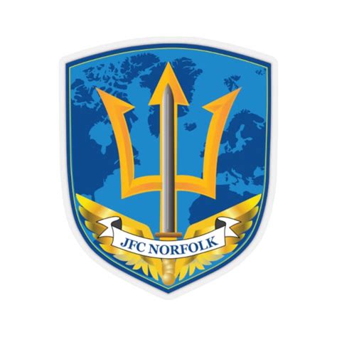 Kiss Cut Stickers Army Joint Force Command Norfolk Wo Txt X 300 Mip Brand Store