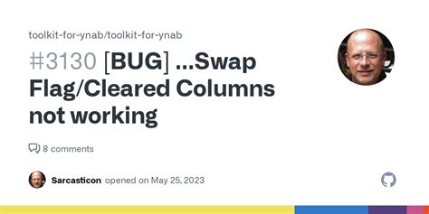 Bug Swap Flagcleared Columns Not Working · Issue 3130 · Toolkit For Ynabtoolkit For Ynab