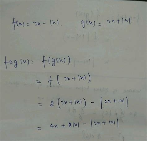 Let F G R R Be Two Functions Defined As F X X X G X X X X R Then Find F