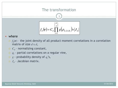 Ppt Generating Random Correlation Matrices Based On Regular Vines And