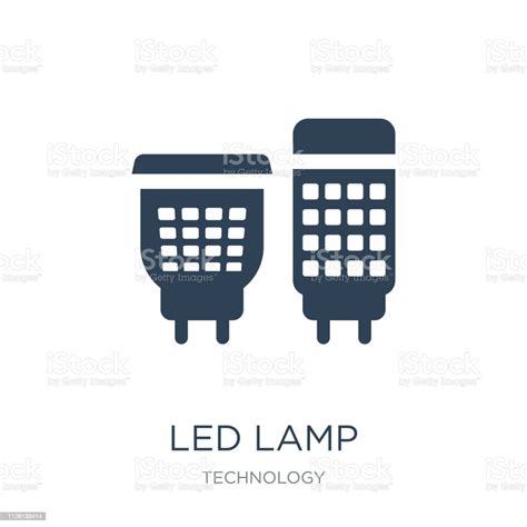 흰색 배경 유행 Led 램프에 Led 램프 아이콘 벡터 아이콘 기술 컬렉션에서 가득 Led 램프 벡터 일러스트 레이 션 0명에 대한 스톡 벡터 아트 및 기타 이미지 Istock