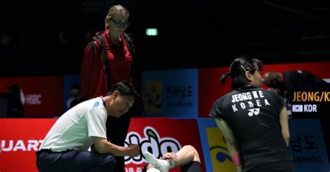 배드민턴 여자복식 김혜정 발목 부상으로 코리아오픈 기권패