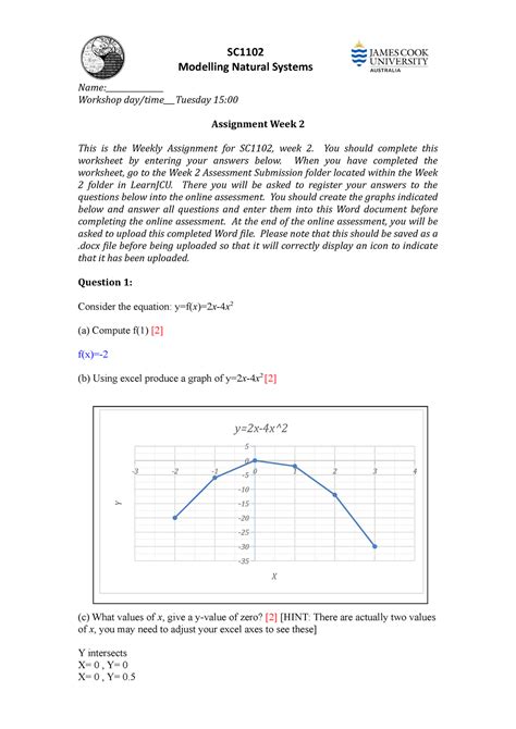 Sc1102 Assignment Week 2 Name Workshop Daytime
