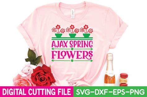 Ajax Spring Flowers Svg Graphic By Craftstore Creative Fabrica