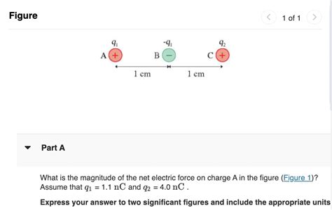 Solved 1 Of 1 Part A What Is The Magnitude Of The Net