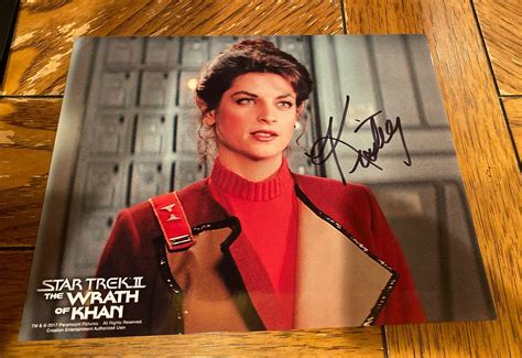 Kirstie Alley Signed 8x10 Photo Star Trek 2 Wrath Of Khan Saavik