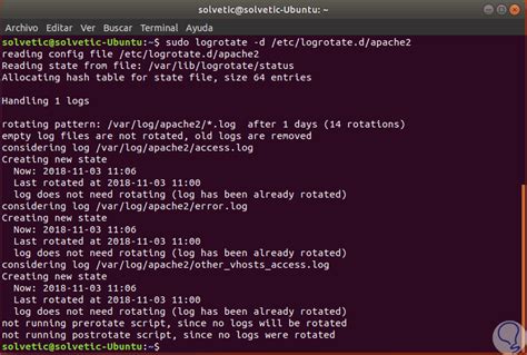 Cómo Instalar Y Configurar Logrotate Ubuntu Linux Solvetic