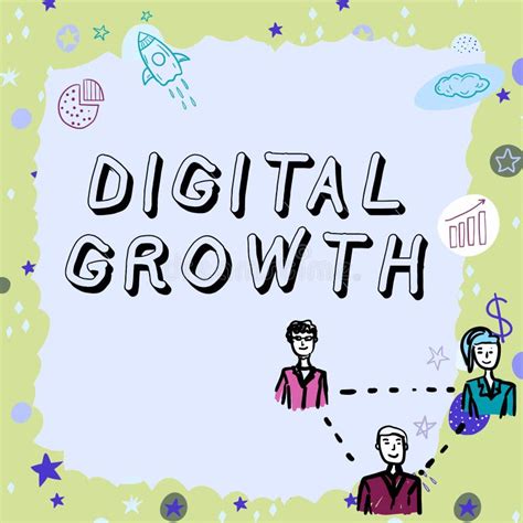 Writing Displaying Text Digital Growth Concept Meaning Early Stages Of