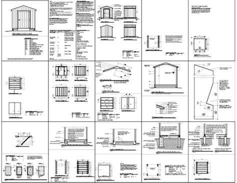 Shed Plans 8 X 10 Shed Plan 12 Feet By 24 Feet Shed Plans Kits