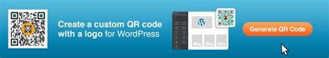 WordPress QR Code Put QR Codes To Your Site Free Custom QR Code Maker And Creator With Logo