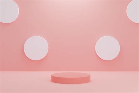 포디움 미니멀 한 제품 디스플레이 배경 3d 렌더링 일러스트 핑크 파스텔 배경 3d 핑크 0명에 대한 스톡 사진 및 기타 이미지 0명 3차원 형태 강단 Istock