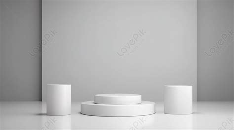 3d 렌더링 제품 쇼케이스를 위한 우아하고 현대적인 배경 흰색 연단 설정 설정 배경 연단 배경 현대적 배경 이미지 Hd 설정 연단 현대적 배경 사진 무료