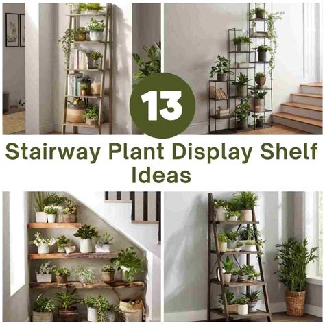 13 Stairway Plant Display Shelf Ideas That Make Your Stairs Look Alive
