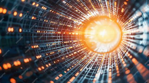 Digital Technology And Connectivity Blue Abstract Network Design Futuristic Data Communication