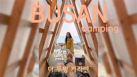 감성캠핑 캠핑 부산기장 더무빙카라반 부산친구와 함께하는 캠핑 브이로그 여수 개도 백패킹 전야제 친구랑 함께 백패킹 도전하기 애견동반 숙소추천 부산