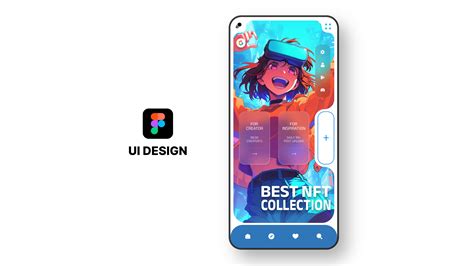 Nft Mobile App Futuristic Ui Design In Figma Easy Tutorial For Beginners Figma