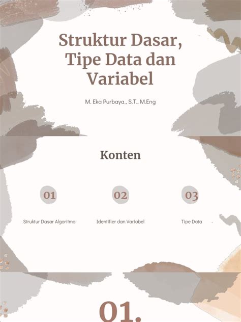 Pertemuan 3 Struktur Dasar Tipe Data Dan Variabel Pdf