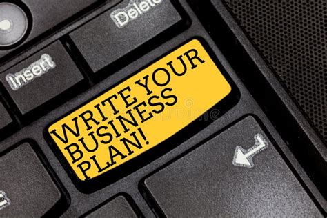 Handwriting Text Writing Write Your Business Plan Concept Meaning