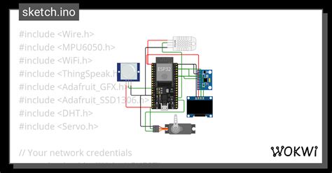 Mpu6050 Oled Pir Wokwi Esp32 Stm32 Arduino Simulator