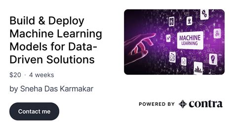 Build And Deploy Machine Learning Models For Data Driven Solutions By Sneha Das Karmakar