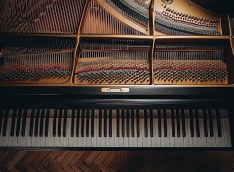 Premium Photo Closeup Of An Open Piano Showcasing Its Keys And